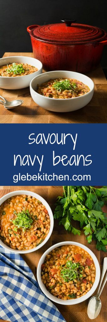 savory navy beans - glebe kitchen