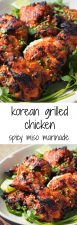 spicy miso grilled chicken - glebe kitchen