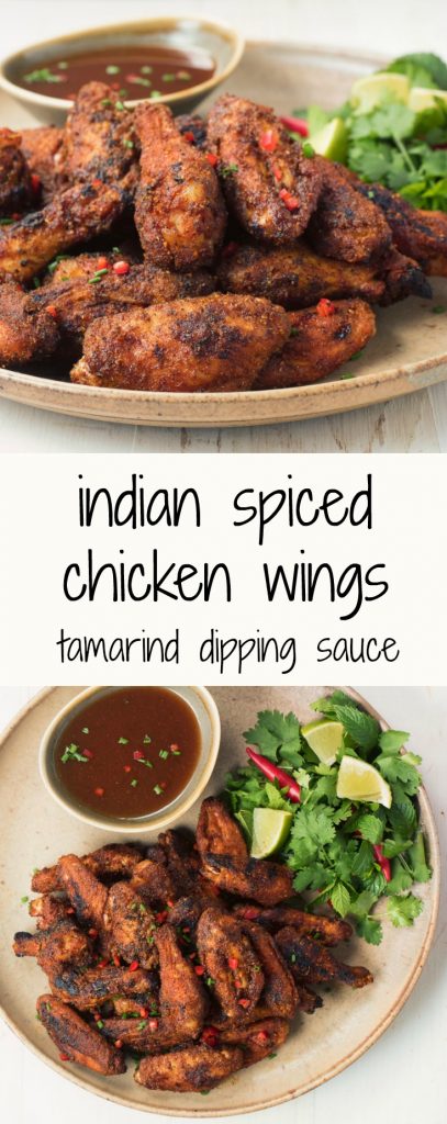 indian spiced chicken wings with tamarind dipping sauce - glebe kitchen