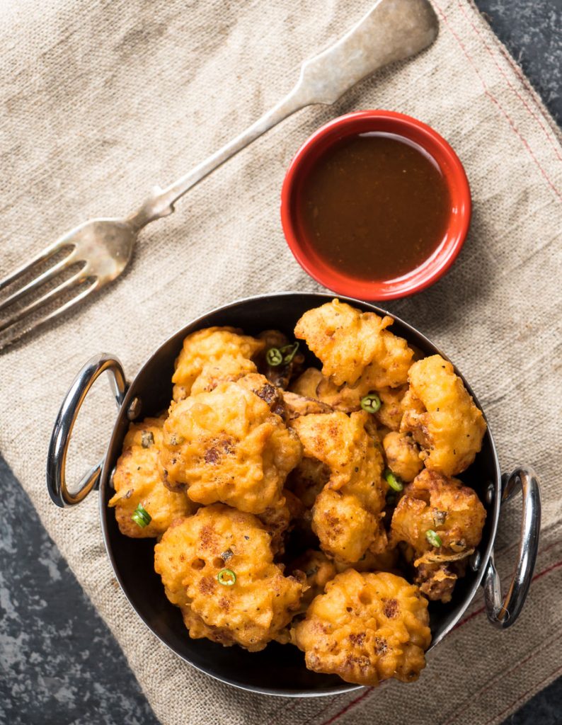 gobi manchurian - indian spiced cauliflower wings - glebe kitchen