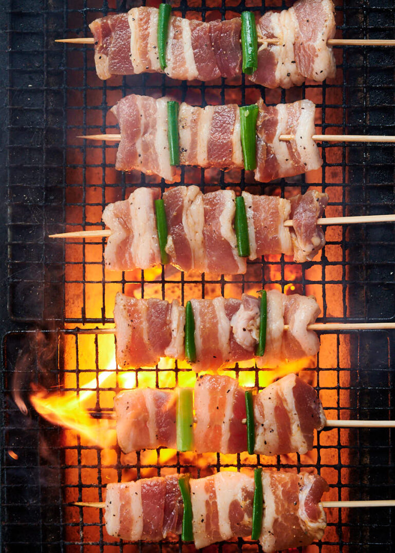 grilled pork belly skewers - asian style - glebe kitchen